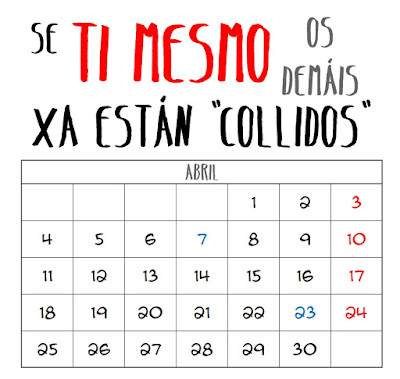 Calendario Abril 2016