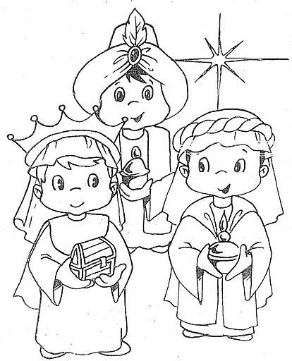 Three Kings Day Coloring Pages - Los Tres Reyes Magos : Let's Celebrate!