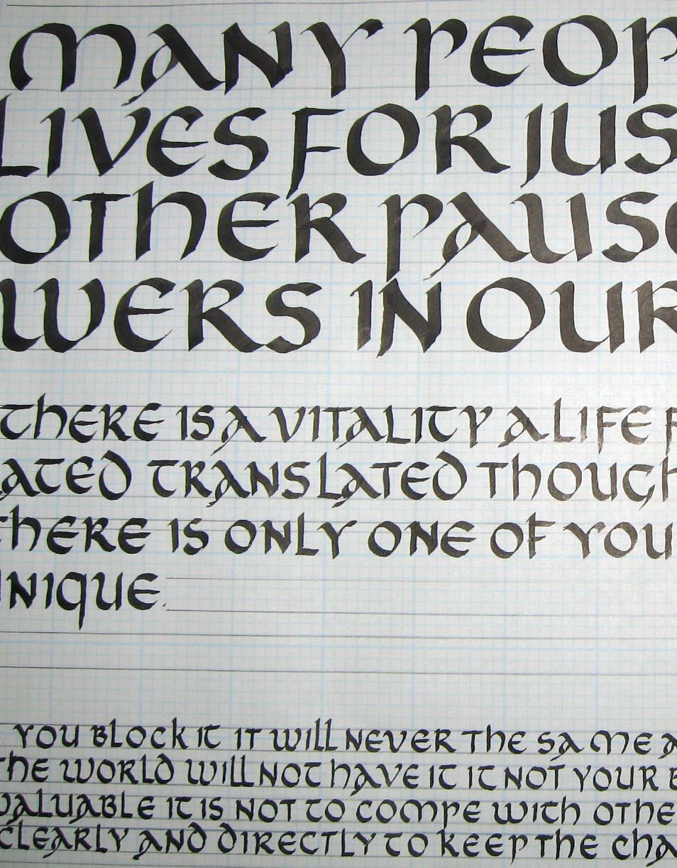 DeAnn Singh Calligraphy