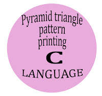 Pyramid triangle number Pattern in C Language using for loop - Code for ...