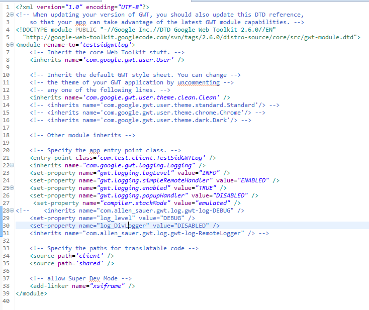 Java World Knowledge Sharing Portal: Logging GWT Client Side log to ...