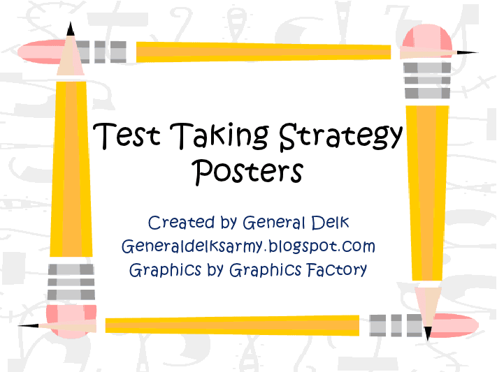 General Delk's Army: Literacy Strategies to Boost Your Test Scores