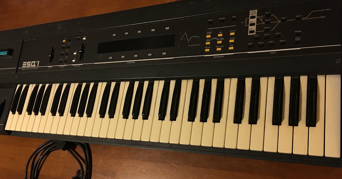 MATRIXSYNTH: Ensoniq ESQ-1 Vintage Hybrid Digital Analog Synthesizer ...