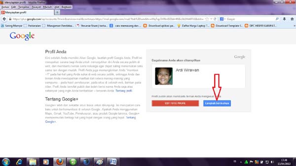 Membuat Alamat EMail - Akun Google+ - Dari Sosiologi untuk Indonesia