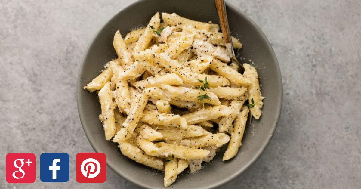 Creamy Garlic Chicken alimentary paste - Pearl Kitchen