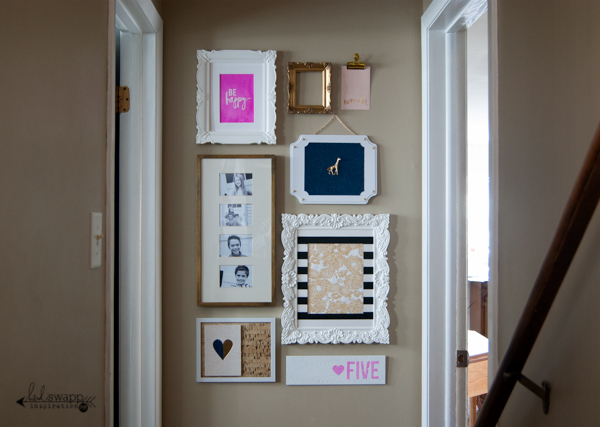 small space gallery wall? no problem! | Midwestern Girl