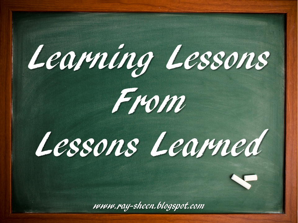 Ray Sheen: Learning Lessons from Lessons Learned