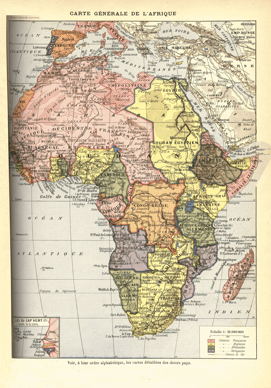 French Map of Colonial Africa (1911) - Vivid Maps French Map of Colonial Africa (1911) - Vivid Maps