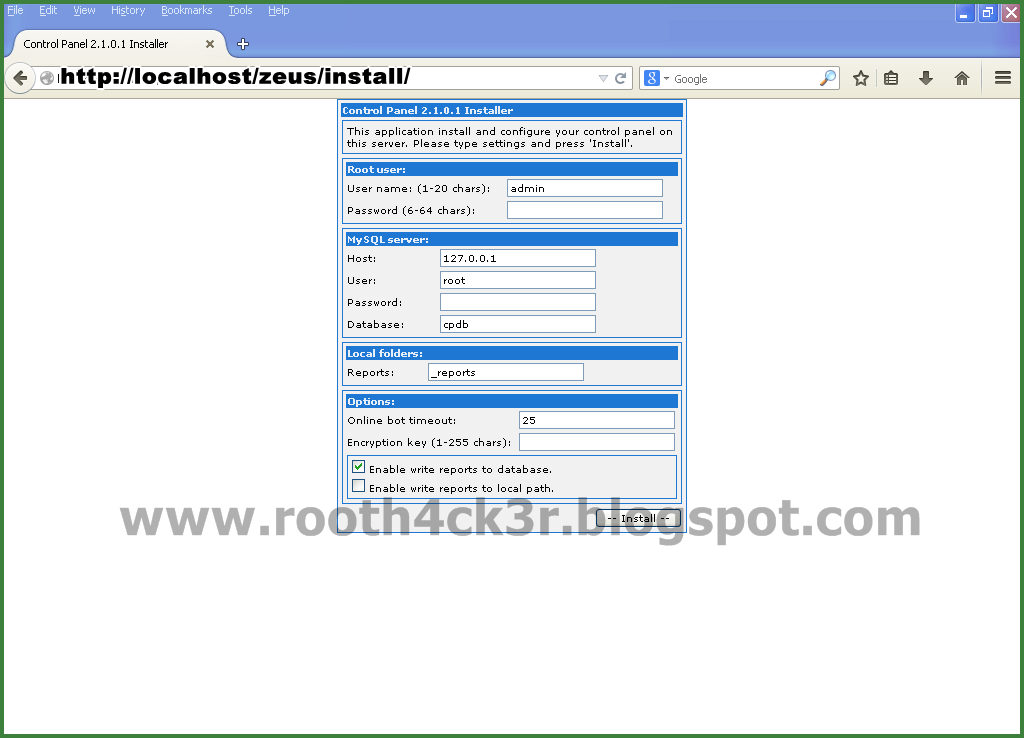 Remote Administration Tool(RAT) Zeus BotNet | H4CK3R#