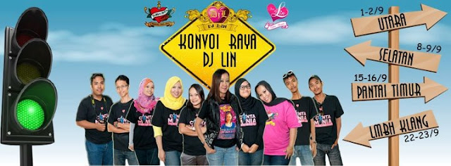 Love to Write Love to Share: Banner Konvoi Raya Fan Dj Lin