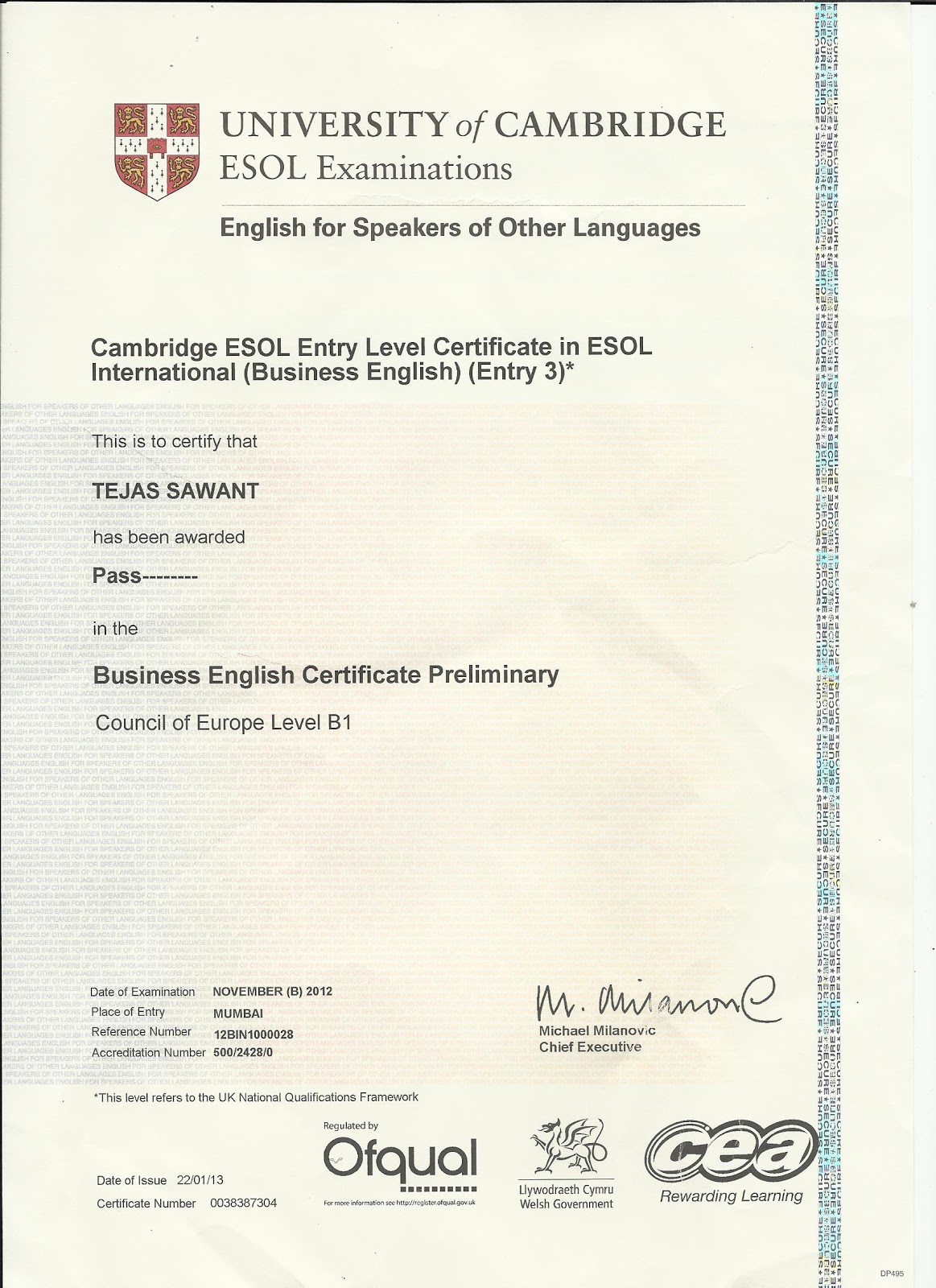 CENTRE FOR ENGLISH AND FOREIGN LANGUAGES (CEFL)