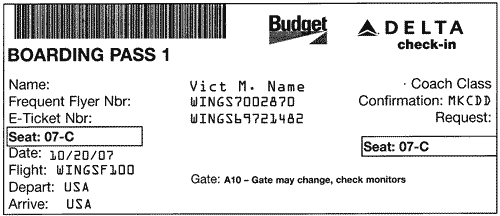 I Will Not be a Number/Poonam: Numbers of Boarding Pass!!