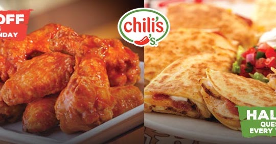 Manila Shopper: Chili's Monday & Wednesday Promos: Jan-Mar 2018