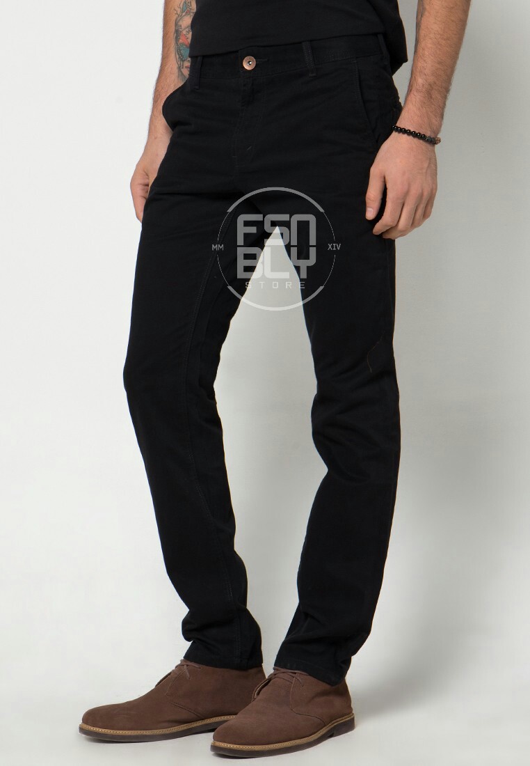 Celana Jeans Skinny Fit Lois Hitam Pekat Pria ~ theFashionably Store
