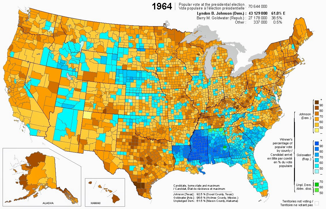The '60s at 50: Tuesday, November 3, 1964: U.S. presidential election