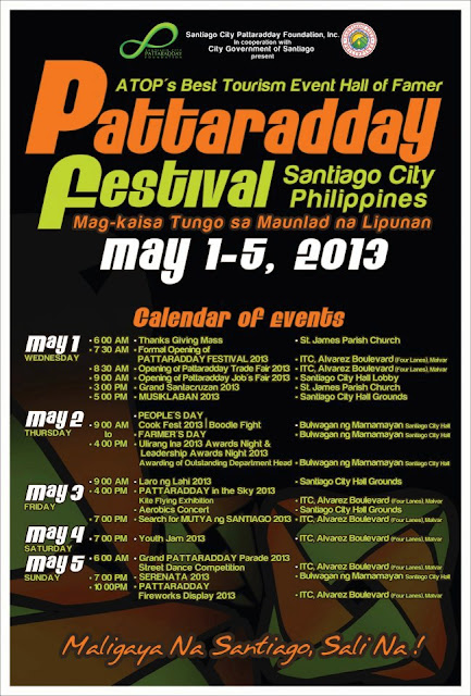 Pattaradday Festival 2013 | Schedule of Activities