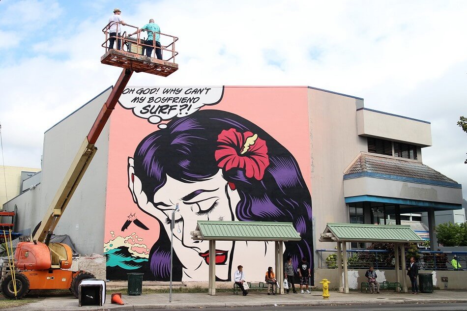 DFACE El artista de Street Art que pinta comics y zombies Vintage