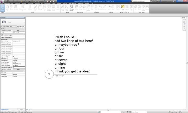 Revit.King's BIM coordinator/ Revit Blog: View Title W/ Multi-Line Text