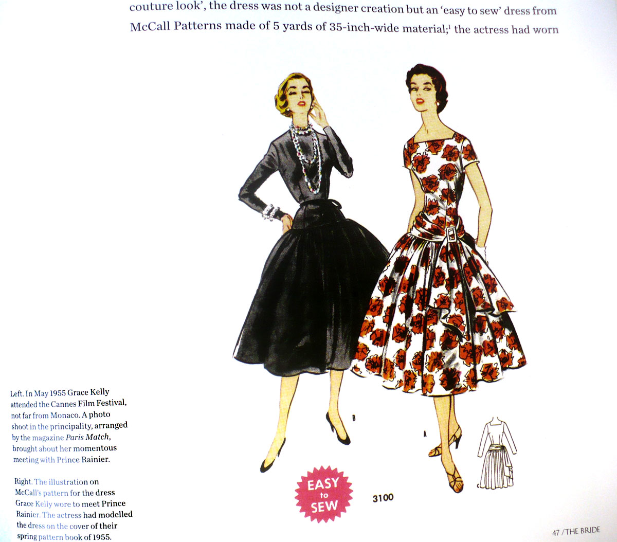 Sew Indigo: Grace Kelly was fashion thrifty