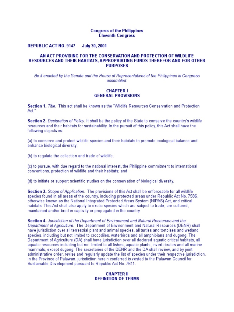 ra 9147 - philippin news collections