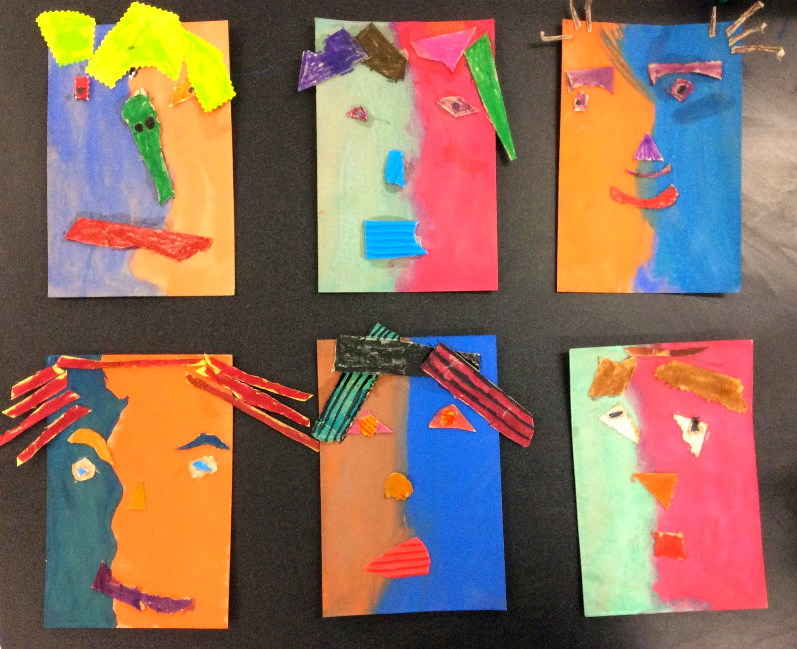 Ms. Curry's Art Room : 1st Grade Abstract Picasso Faces