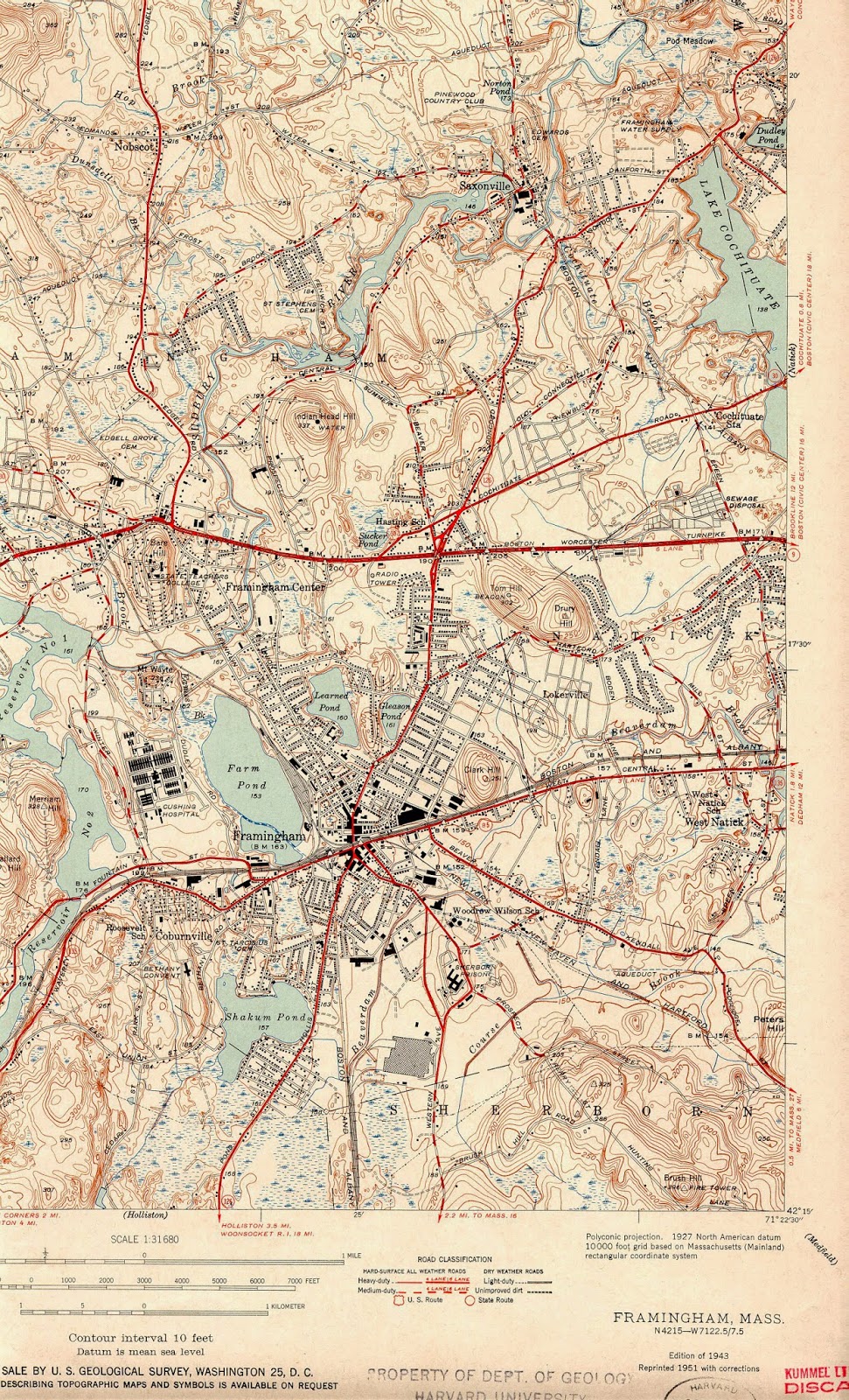 FRAMINGHAM MATTERS: Old maps and aerial drawings of Framingham ...