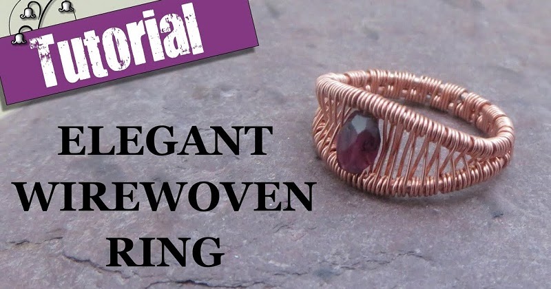 Easy Wire Woven Copper Ring Tutorial / The Beading Gem