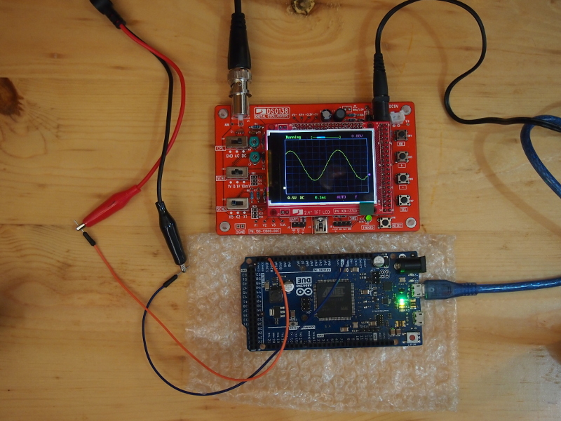 Arduino Er Generate Sin Wave On Arduino Due