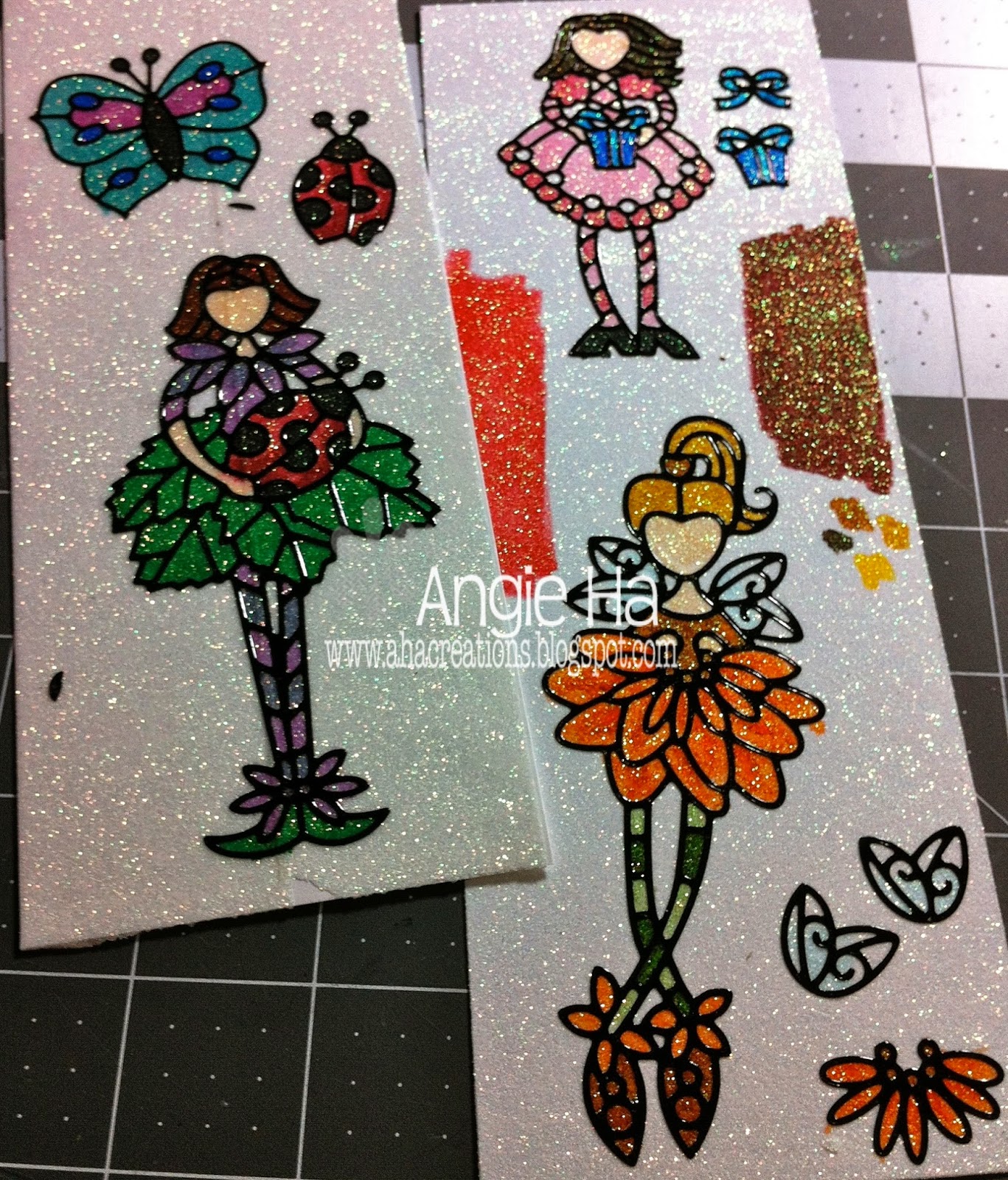 A*Ha Creations: Glitter, Stencils, and Stickers!