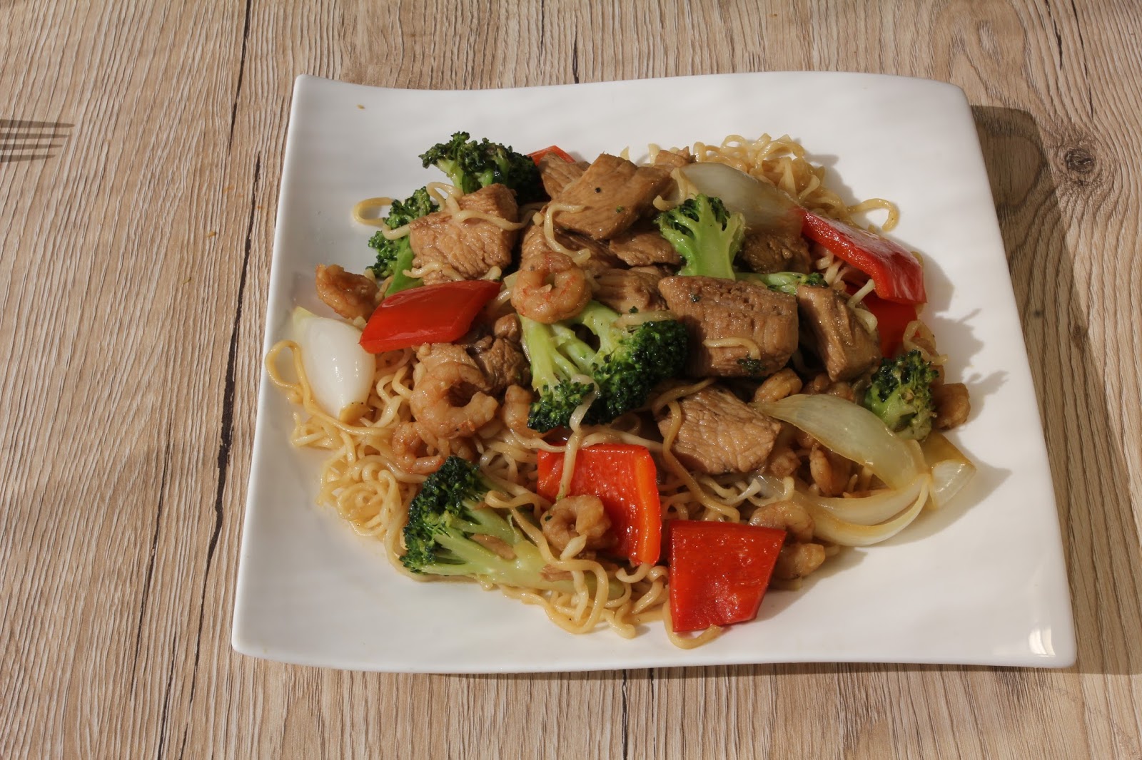 Receta de Chow Mein mixto