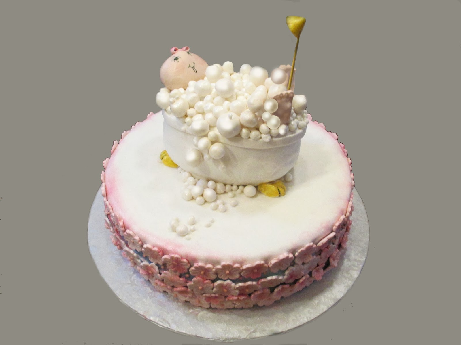 Artnscience Creations: Bubble Bath Baby Shower cake