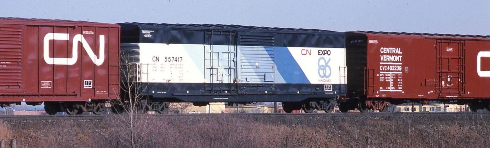 Trackside Treasure: CN Expo 86 Boxcars