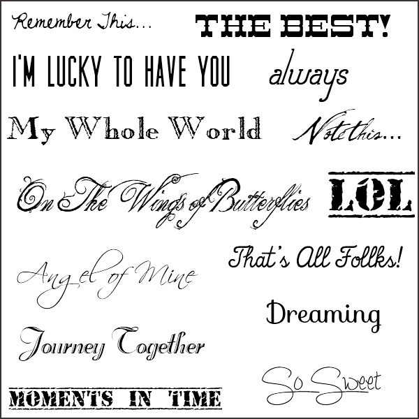 Word Art/Blocks Digi Stamps - Sweetly Scrapped 's Free Printables,Digi ...