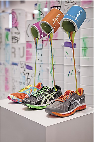 Gloria Roubal's GDS120 Blog: ASICS: COLORS THAT RUN, literally!