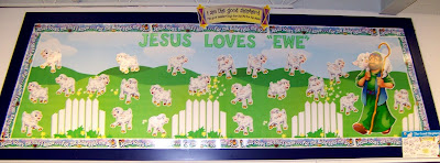 Better Bulletin Boards: Jesus Loves "Ewe"