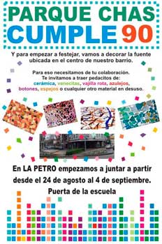 Parque Chas se prepara para festejar sus 90 años | Comuna 15 Buenos Aires
