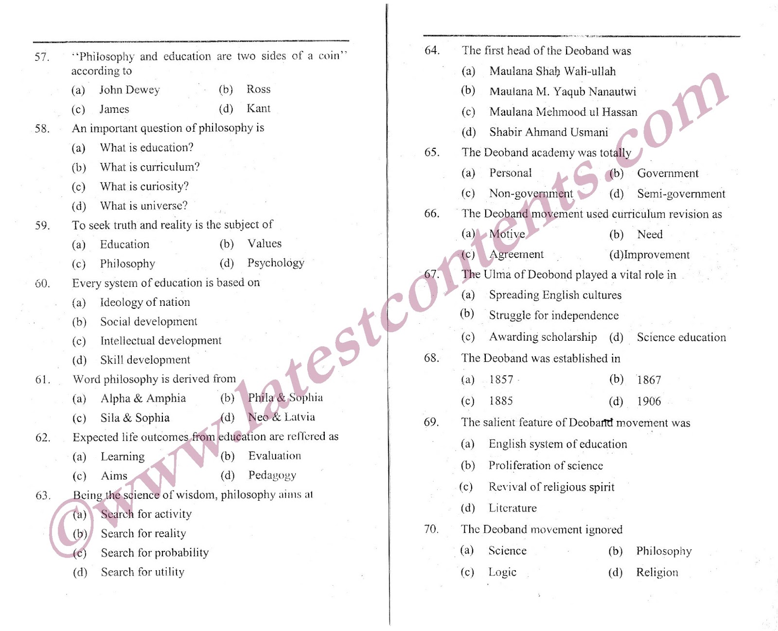 KNOWLEDGE FOR ALL: Introduction to Education MCQs for Headmaster ... KNOWLEDGE FOR ALL: Introduction to Education MCQs for Headmaster ...