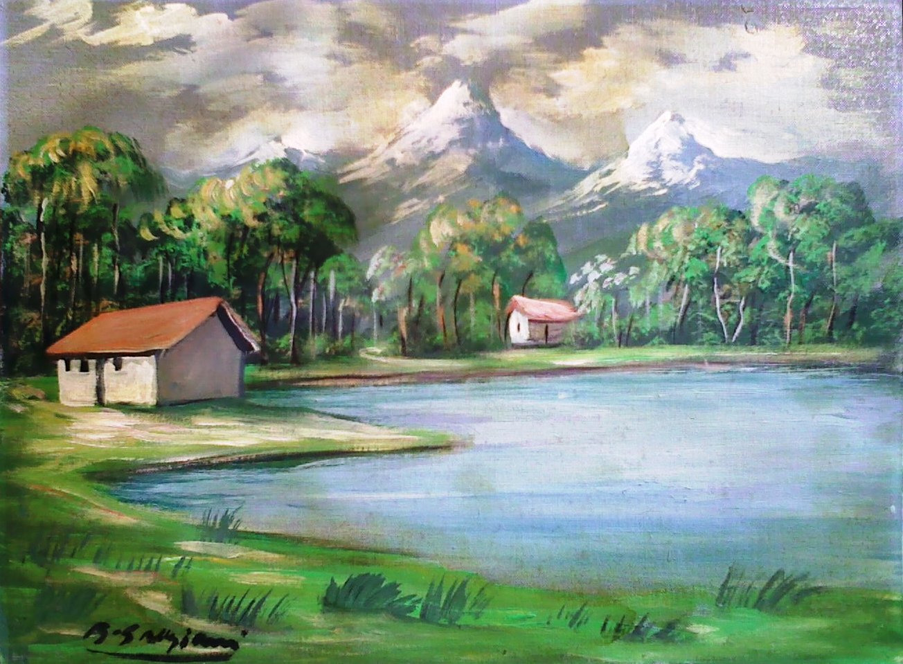 Paisajes pintados con tempera - Imagui