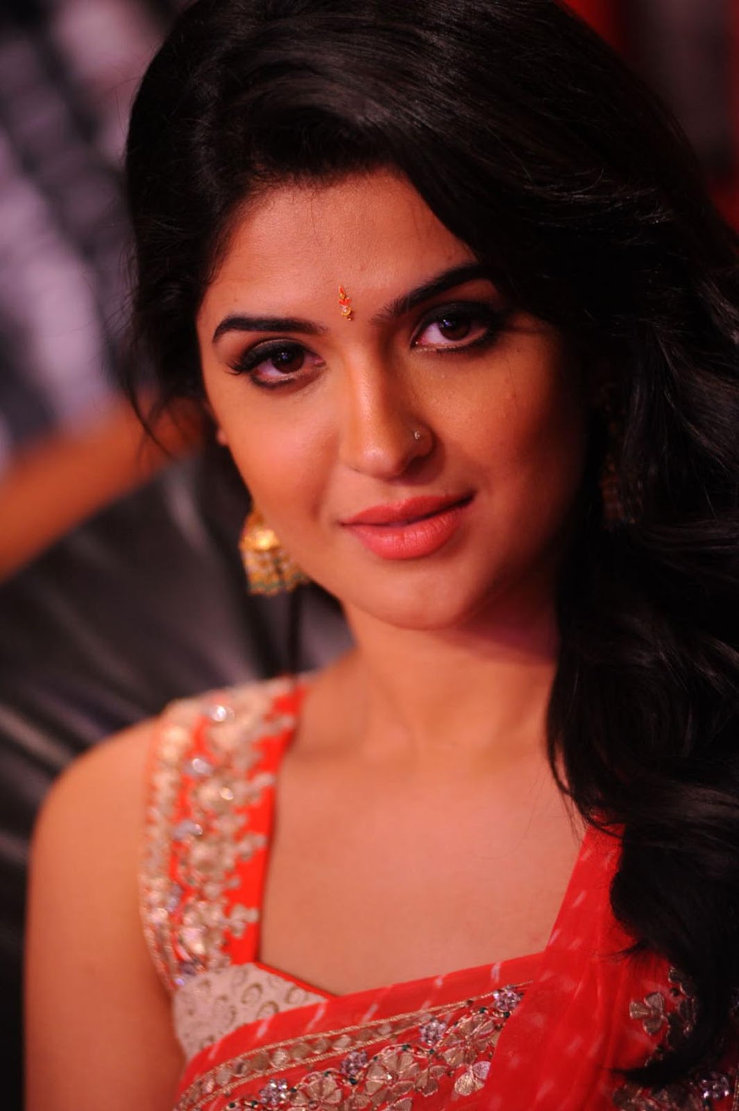 Actress Deeksha Seth at Rebel Audio Launch Saree Stills