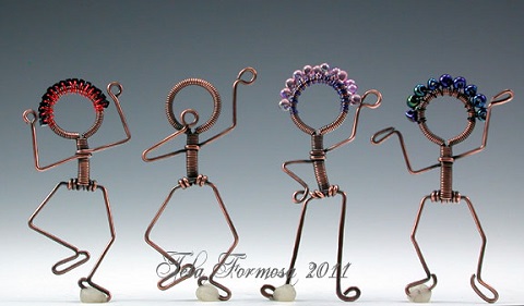 Whimsical Wire People Pendant Tutorial / The Beading Gem