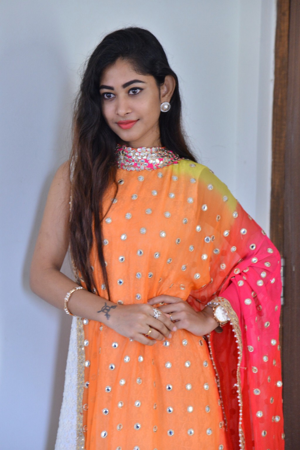 Aadya Thakur at Karthikeya Entertainments Prod No.1 Movie Launch ...