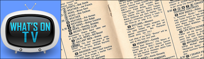 It's About TV: What's on TV? Monday, August 24, 1964