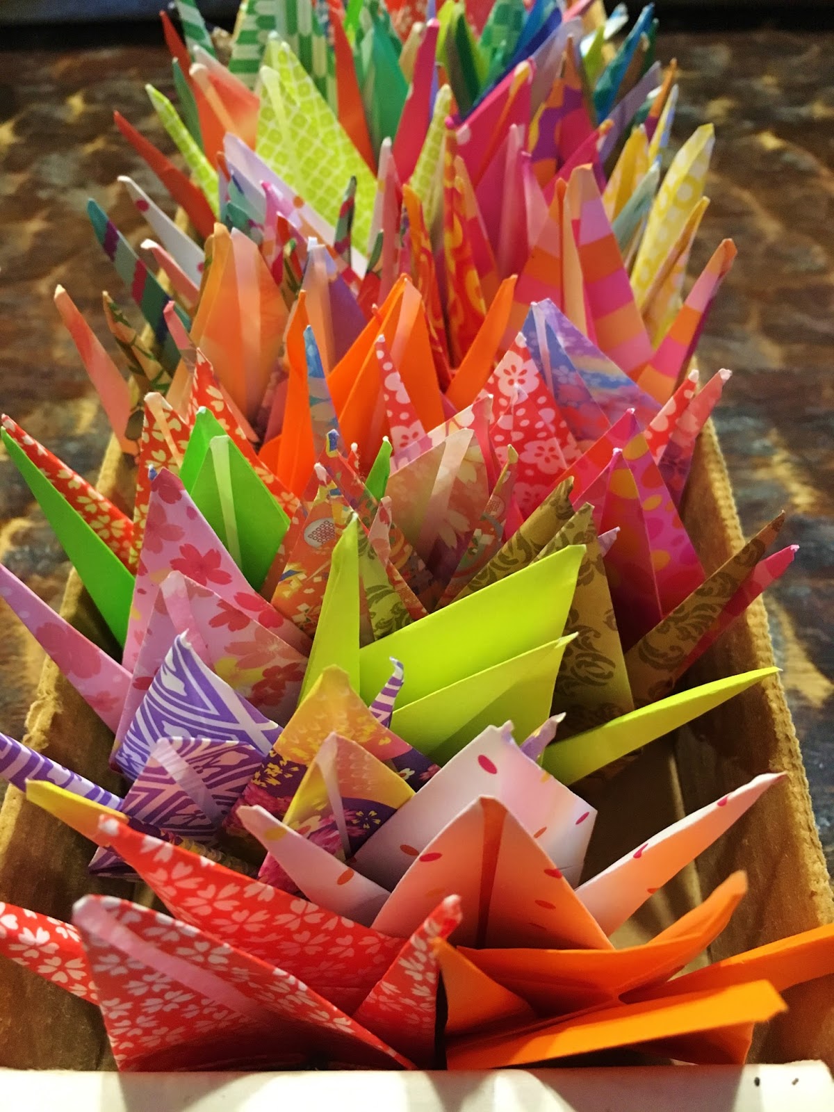 planet clare: paper cranes