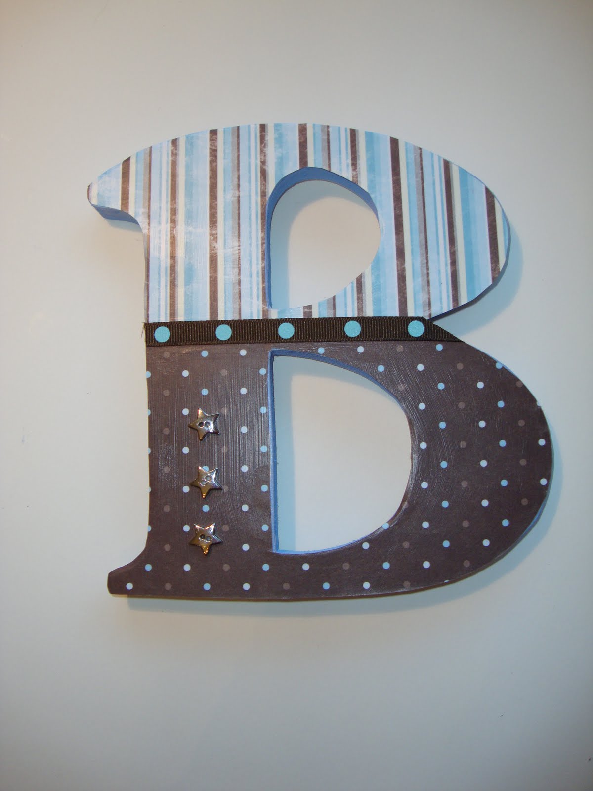 Lanie J. and Co.: Decoupaged Wooden Letters