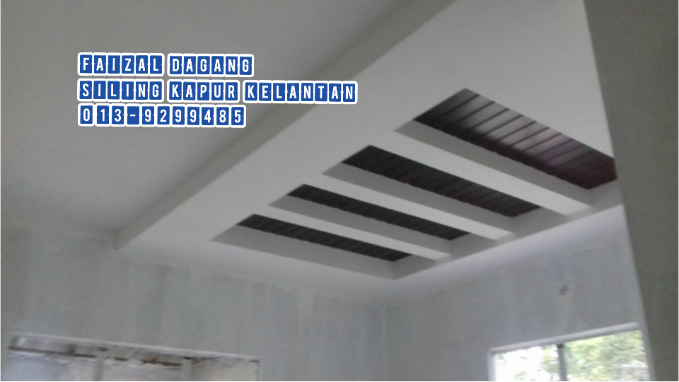 SILING KAPUR DI KELANTAN : SILING KAPUR / PLASTER CEILING MODEN