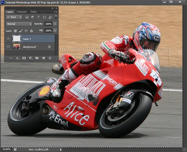 PhotoEffect: How to create 3D Pop Out Effect in Photoshop