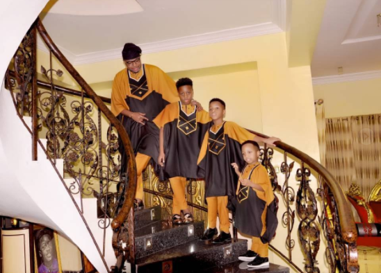 Welcome to Oghenemaga Otewu's Blog: Photos of E-Money and his sons ...