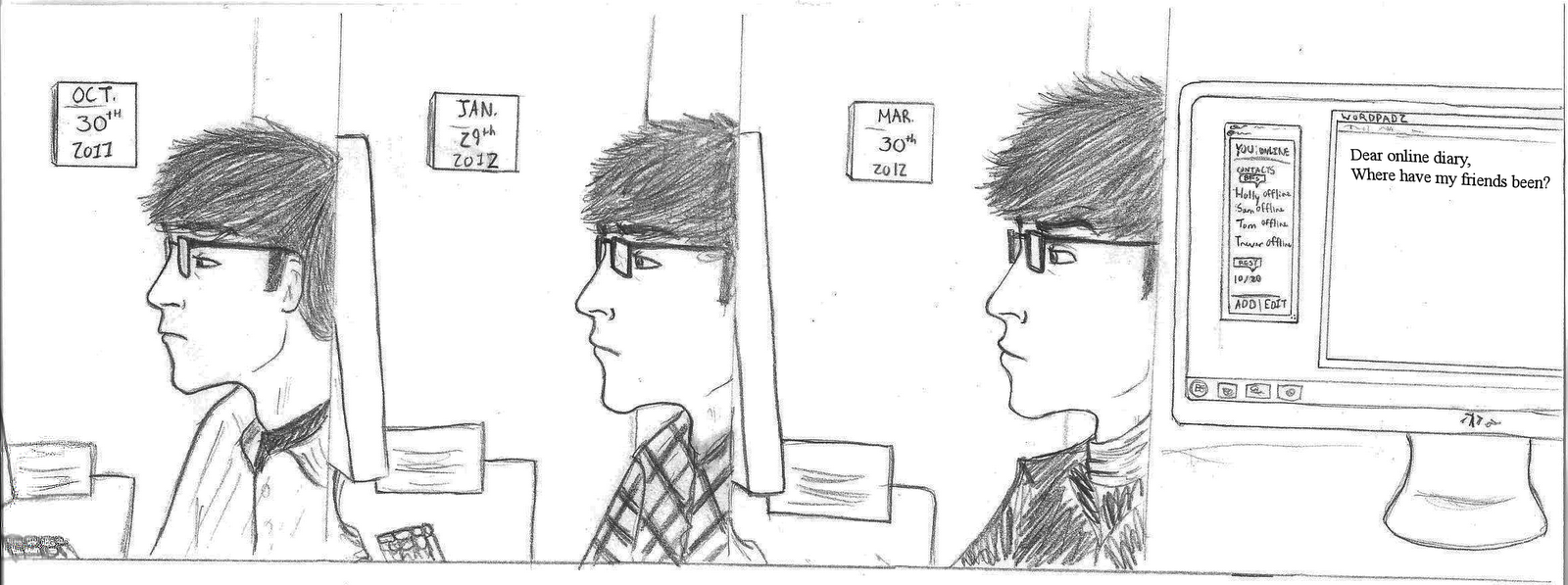 BlackWhite Comics: BWC Where the hell was Arland, BWC Jealousy , Devtan Art