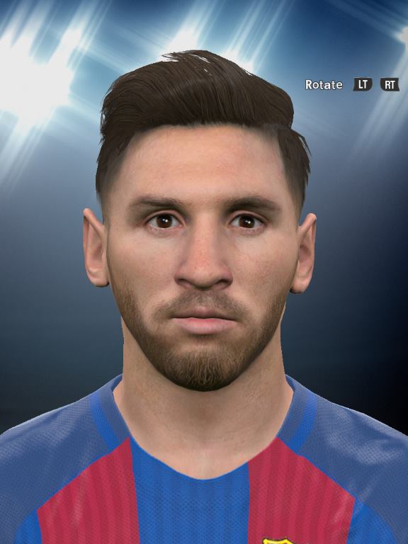 pes-modif: PES 2016 Lionel Messi Face With Beard by F(arda)