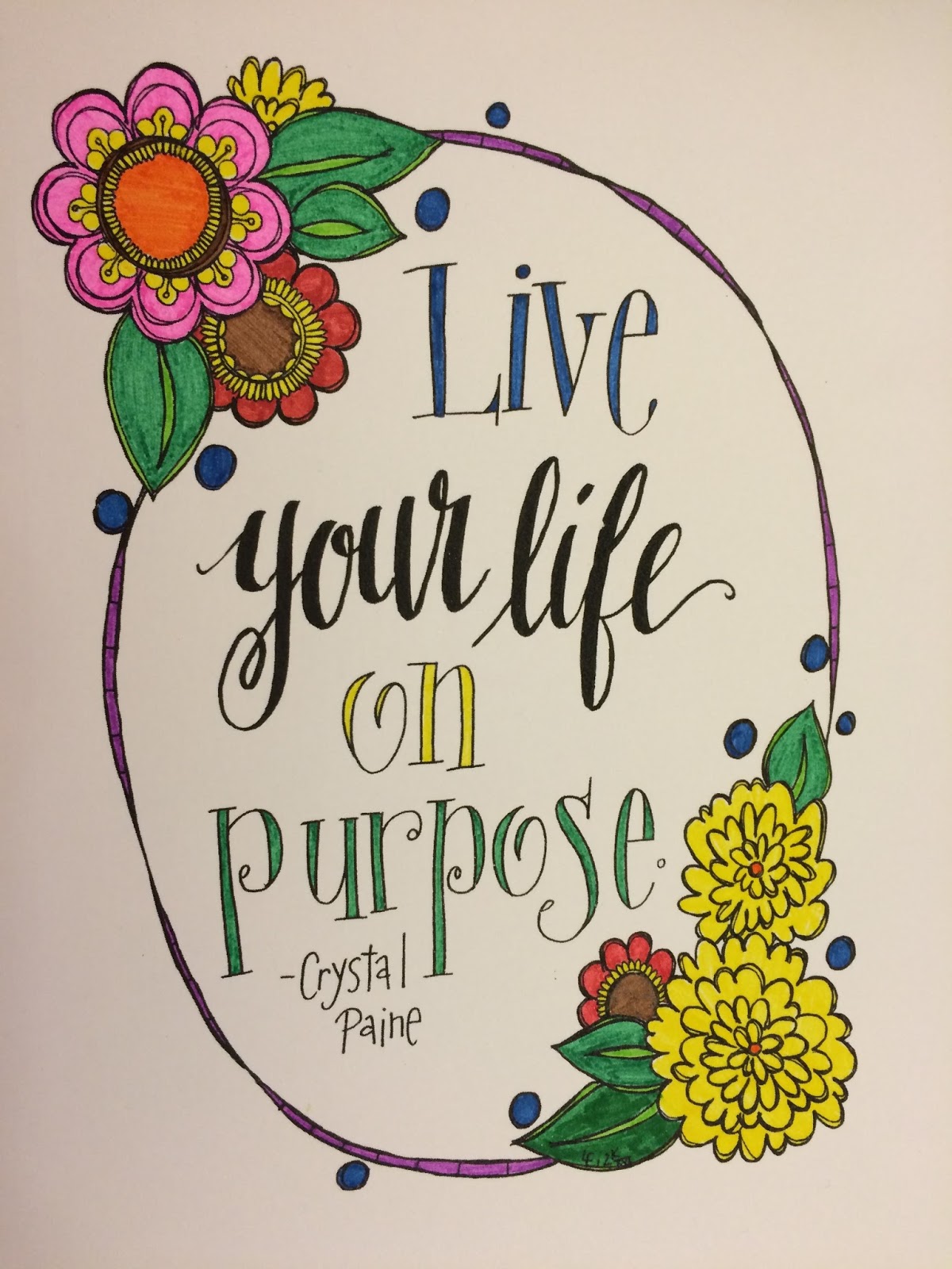 Adventures in the Suburbs: Life Your Life On Purpose Coloring page